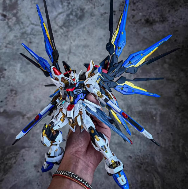 Gundam HG Freshman Destiny Strike Freedom MG Unicorn Red Heretic ประกอบ ...
