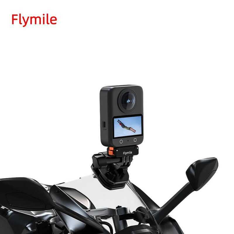 C Flymile Motorcycle Windshield Clip Camera Mount For Insta360 X5/Ace ...