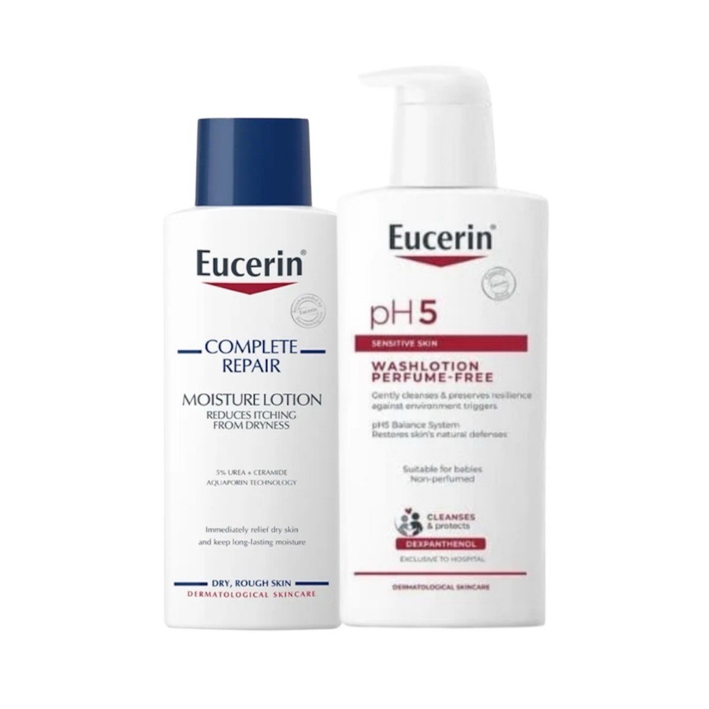 ฟิกเกอร์ setคู่พิเศษ Eucerin Complete Repair Moisture Lotion 250 ml ...