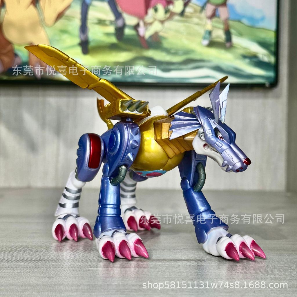 Digimon Series [Steel Dog] Steel Garurumon Car Ornament Hand Figure ...
