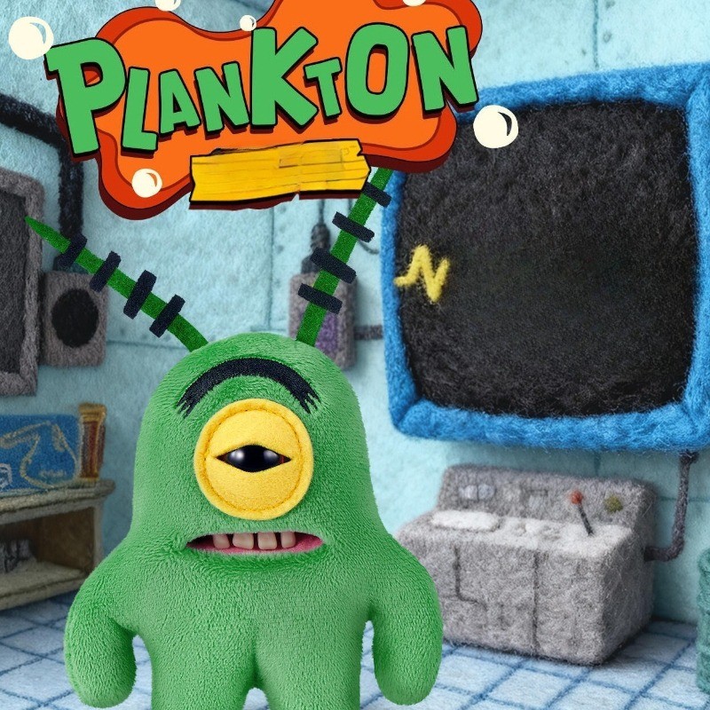 พวงกุญแจตุ๊กตาผ้ากำมะหยี่ ลาย SpongeBob SquarePants จาก Fuggler ...