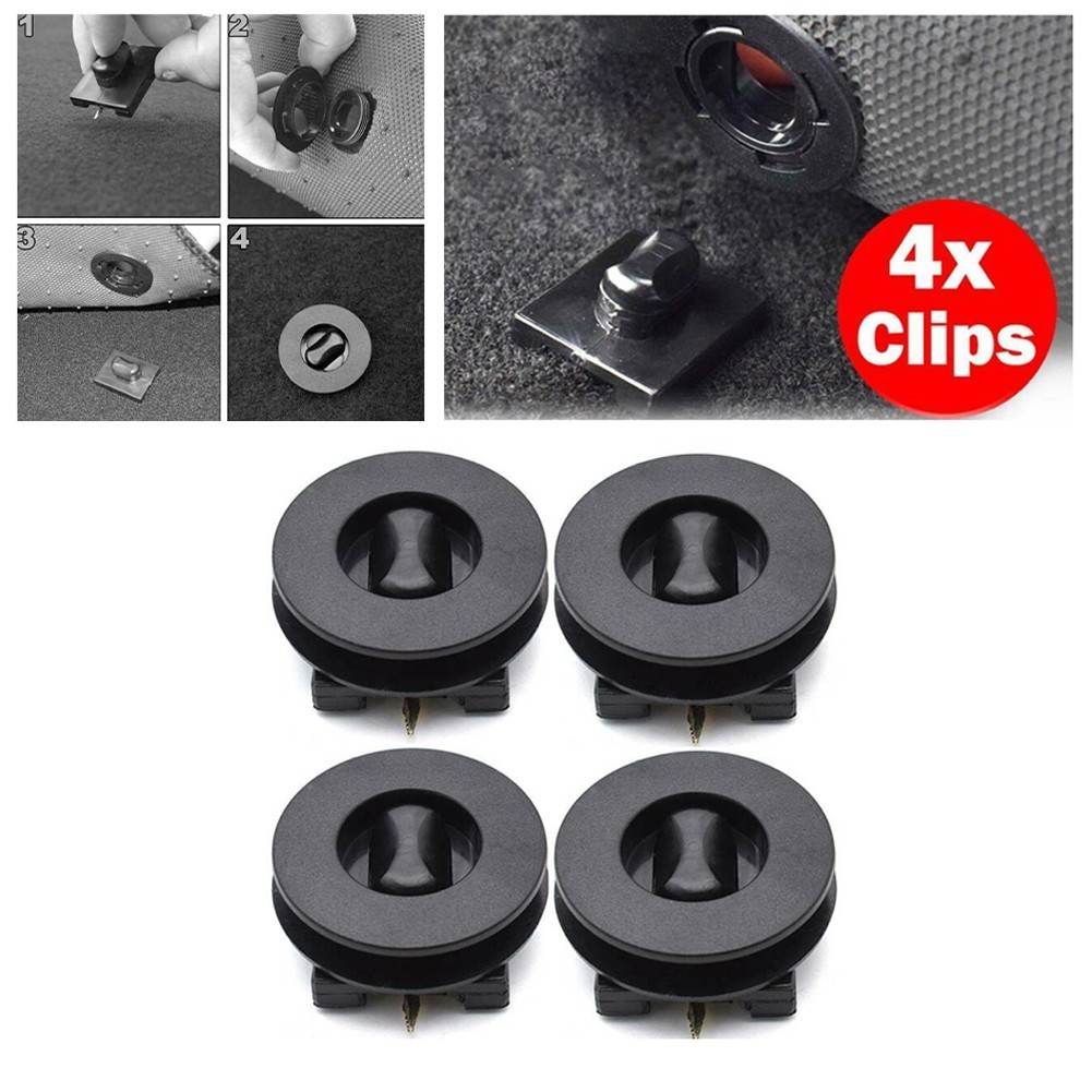 สต็อกพร้อม4X Grips Clamps Holders Car Floor Mat Clips Car Mat Clips Car ...