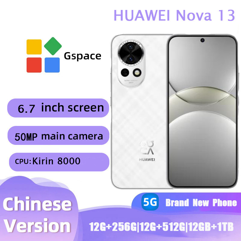 ยี่ห้อใหม่ Huawei Nova13 โทรศัพท์ Portrait AI Retouching Beidou Satellite ข่าว Harmonyos สมาร์ท ...