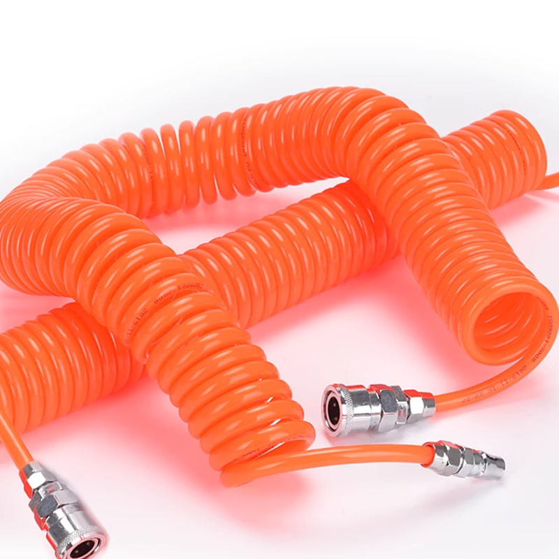 MUSCLE COW แบบสปริง สายลม แบบสปริง PU AIR HOSE ขนาด 5x8 mm. 8เมตร-12 ...