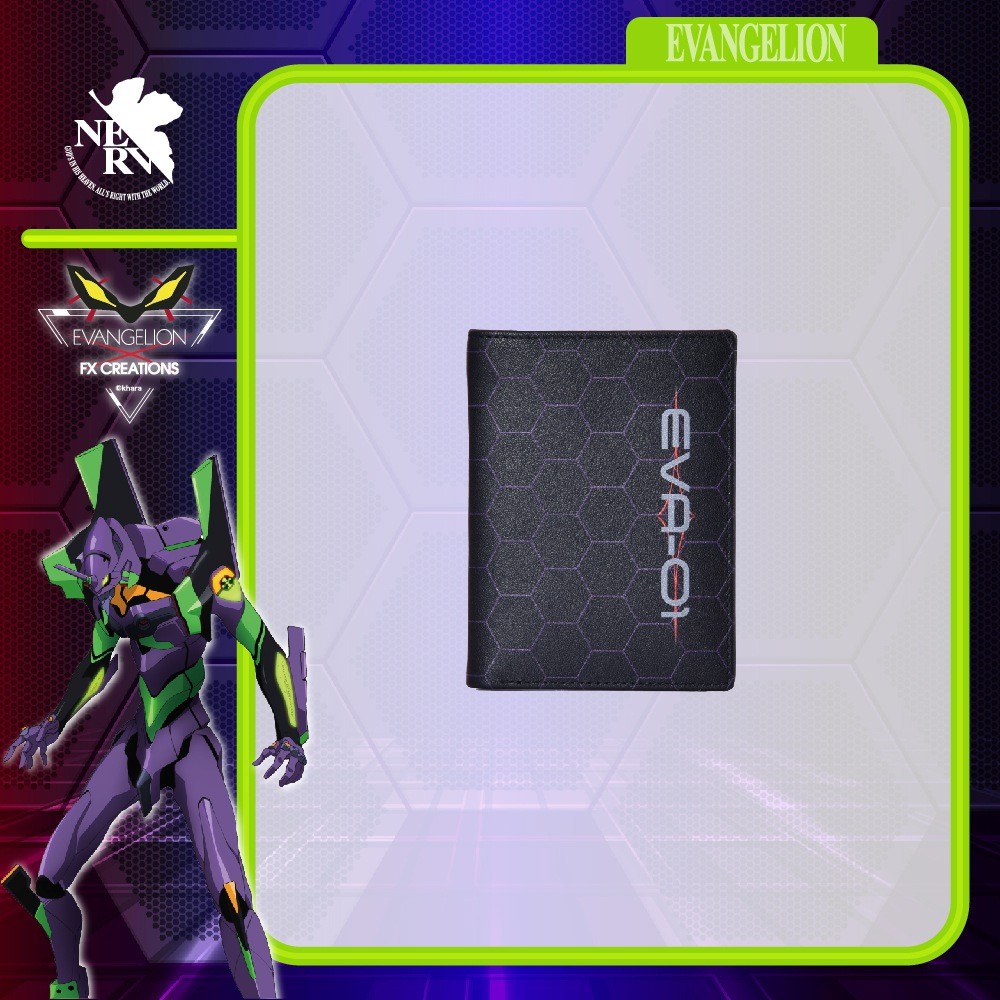 FX Creations EVA-01 กระเป๋าสตางค์หนังสองพับ EVAW251004-01 Evangelion ...
