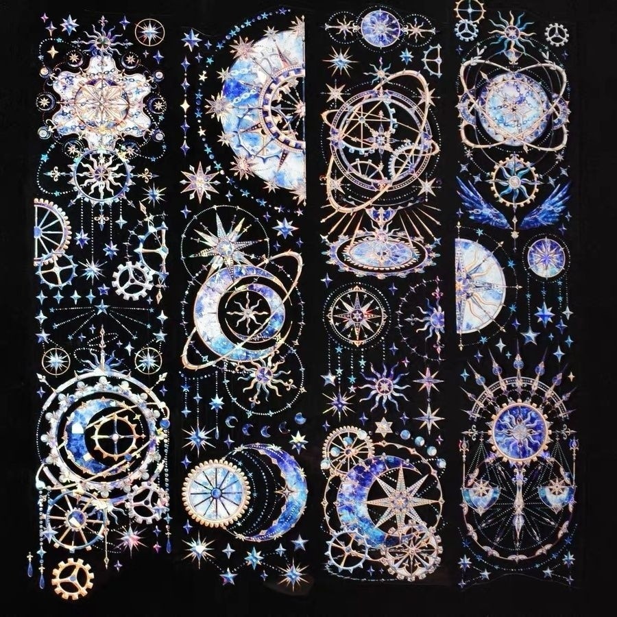 พร้อมสต็อกขายร้อน Azure Blue Starry Night Meet Light Original คู่มือเทป ...