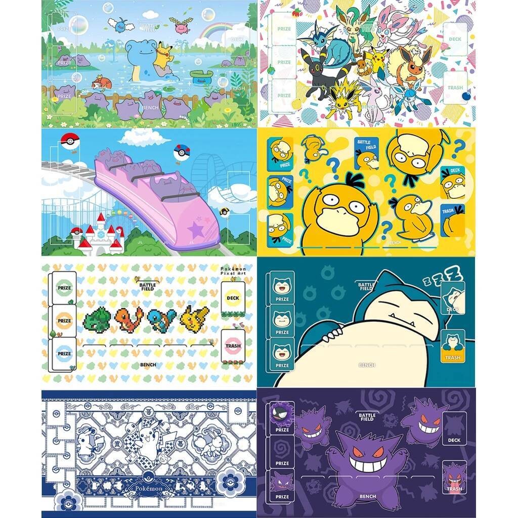 18 รูปแบบ Pokemon Card Pad Battle Mat - Pikachu Gengar Umbreon Snorlax ...