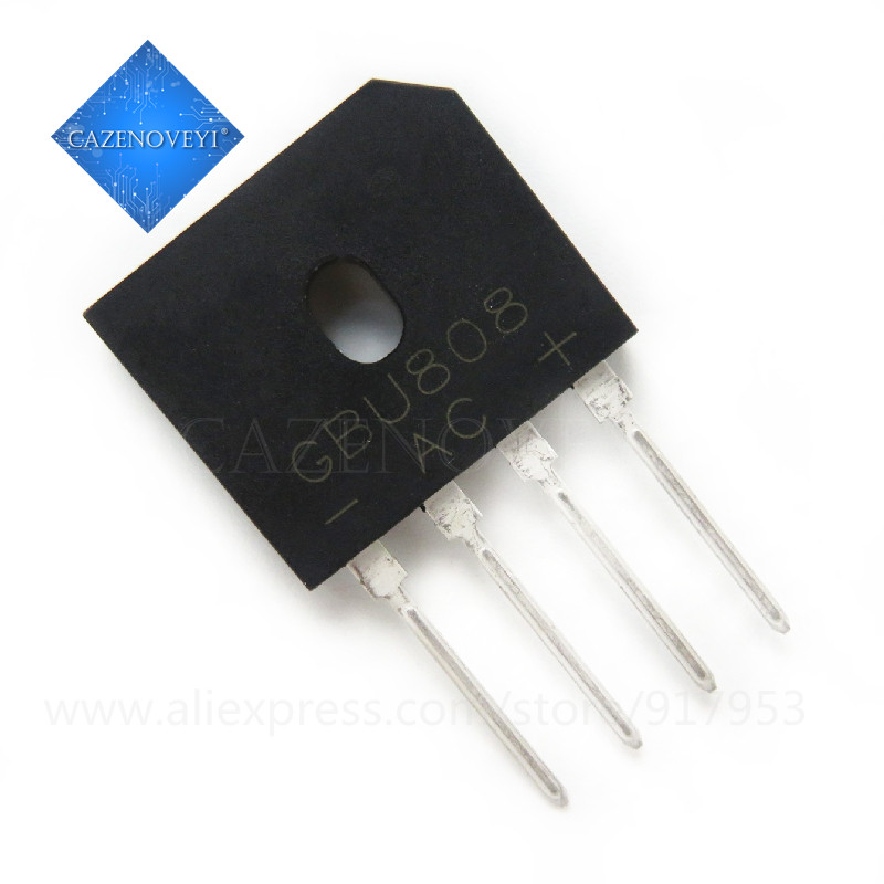 10 ชิ้น GBU808 800V 8A GBU810 8A 1000V power Diode Bridge RectifierIn ...