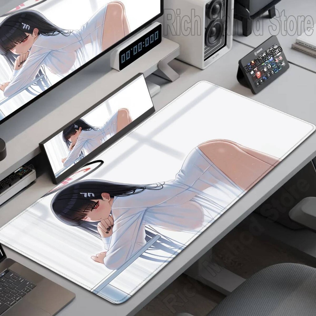 เกม Blue Archive Mousepad Tsukatsuki Rio Deskmat ขนาดใหญ่คีย์บอร์ดเกม Pad Xl Gamer คอมพิวเตอร์ ...