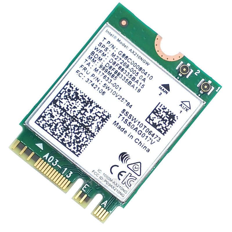 AX210 Intel Wi-Fi 6E Bluetooth 5.3 MU-MIMO AX210NGW 802.11ax Tri-Band ...