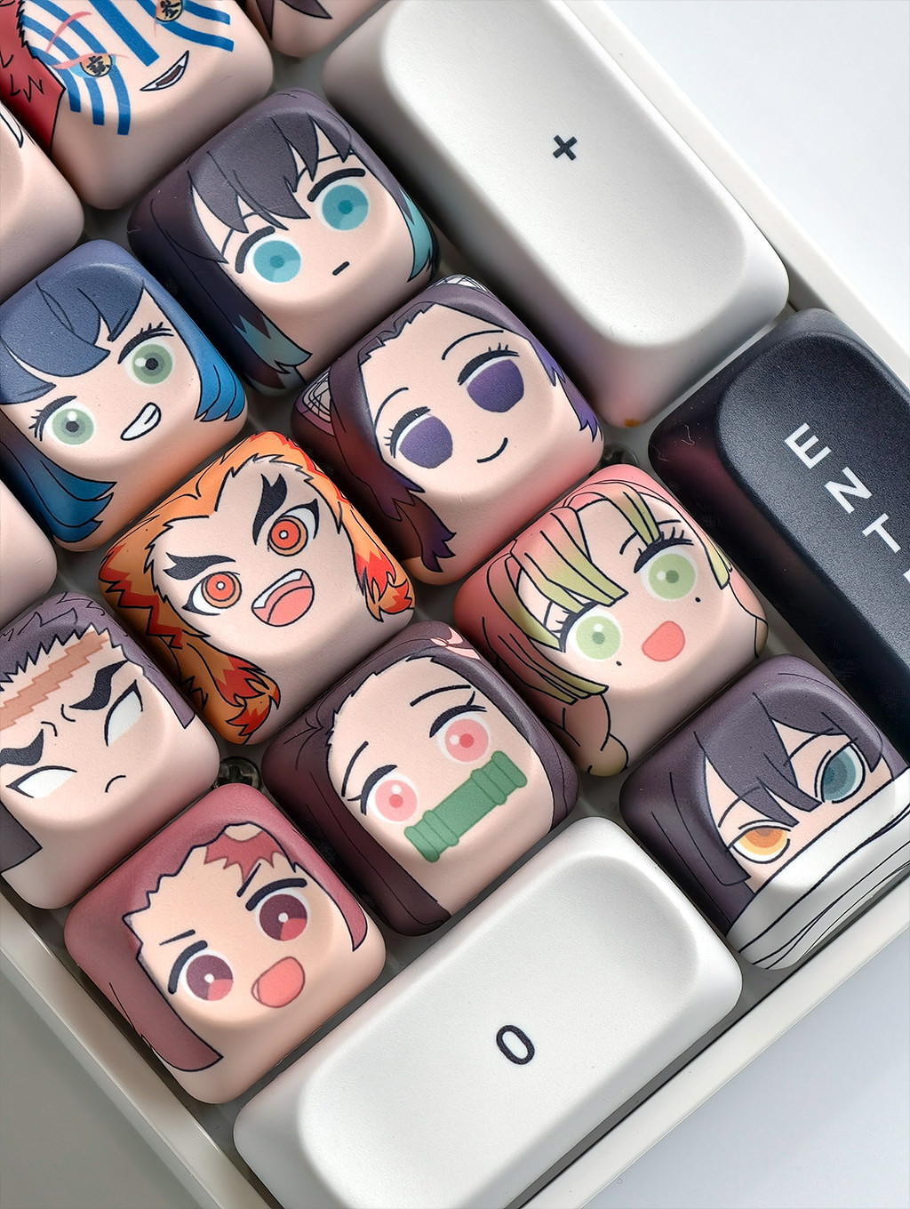 Demon Slayer Nezuko Tanjirou Keycap MOA โปรไฟล์ PBT ห้าด้าน Dye ...