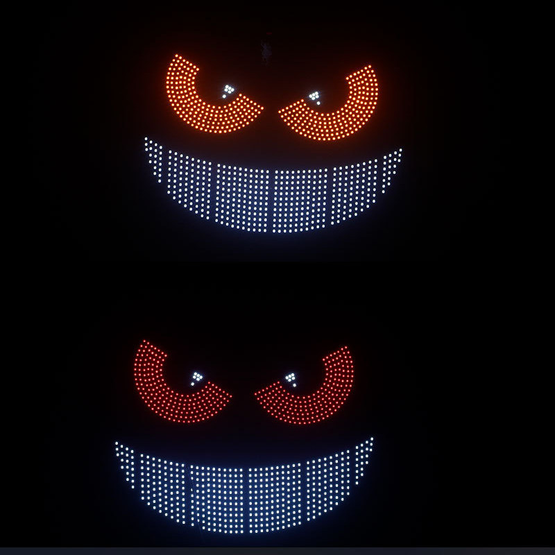 รถ Devils Eye Light RGB Dynamic Demon Eye ไฟตกแต่ง Led Display Decor ...
