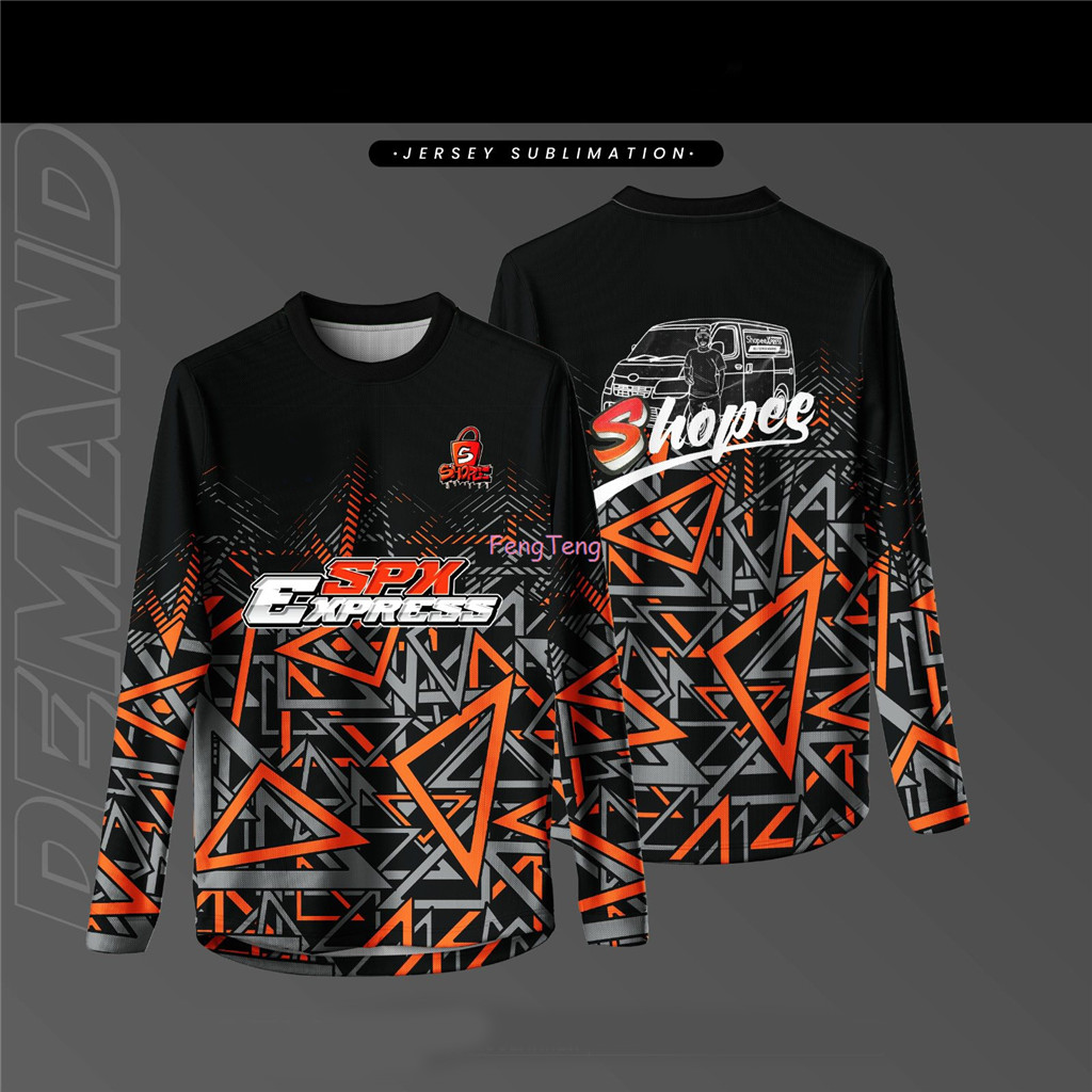 JERSEY PREMIUM SPX EXPRESS / การพิมพ์เต็ม / BAJU DRIVER KURIR PACKAGE ...