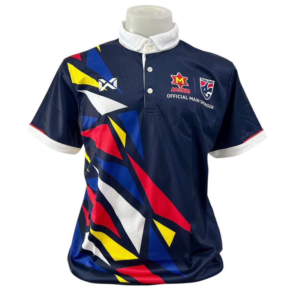 ของแท้ เสื้อ โปโล M150 x ช้างศึก ฟุตบอลทีมชาติไทย ลายใหม่ ล่าสุด WARRIX M150 x FOOTBALL THAILAND ...