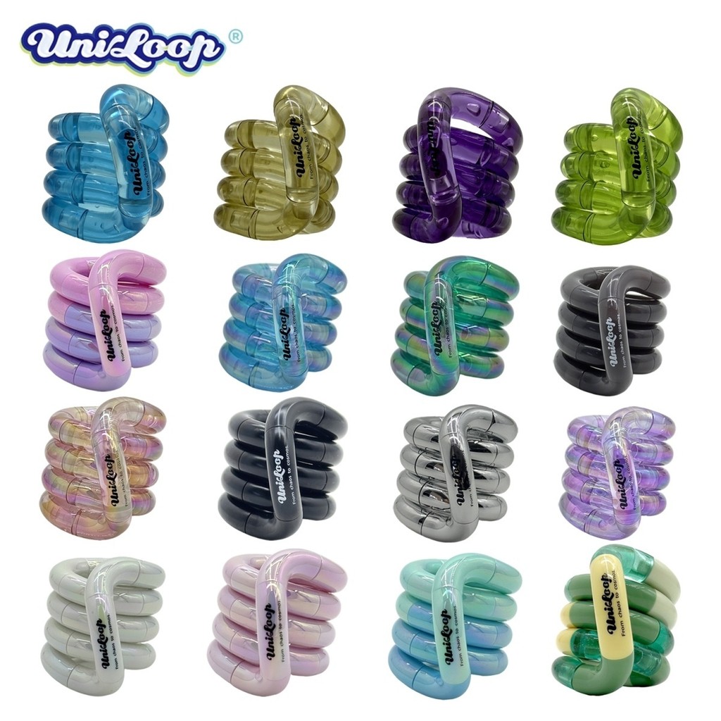 ของแท้ในสต็อก Uniloop Tangle Twister Decompression Artifact ADHD นิ้ว ...