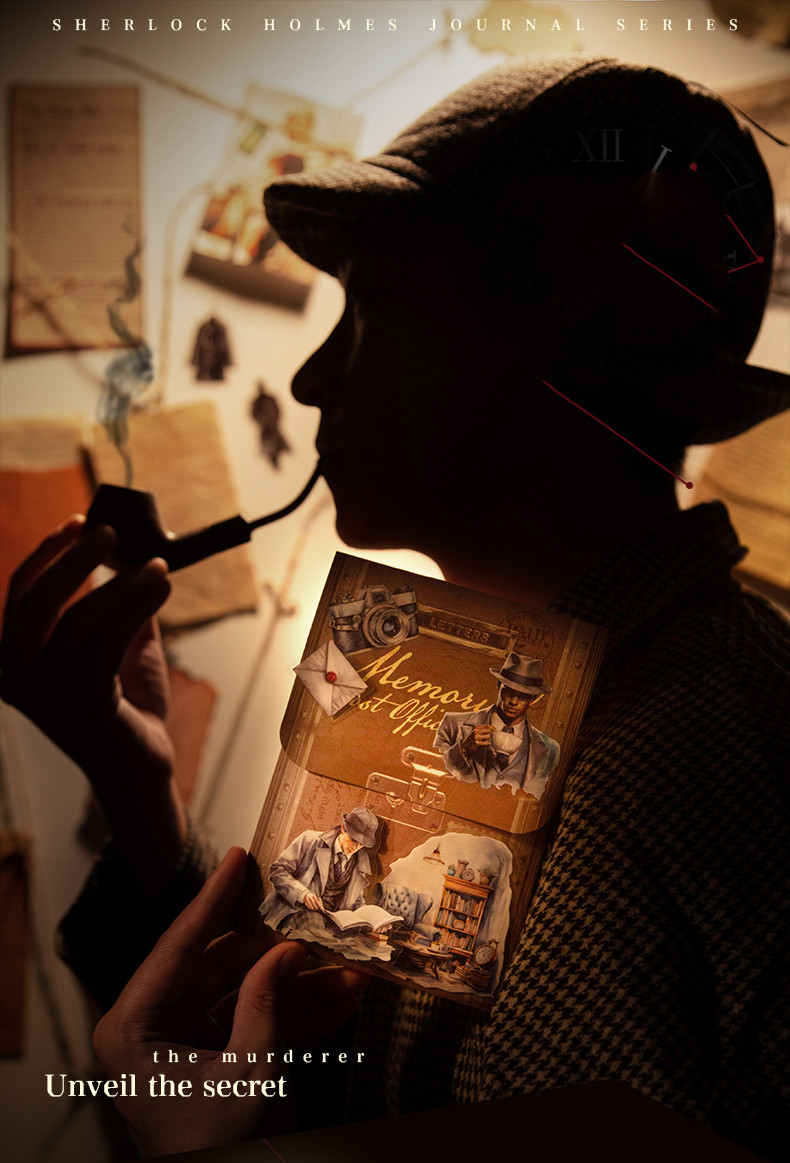 JIANWU Sherlock Holmes Journal Series Vintage ตัวละคร Suspense ...