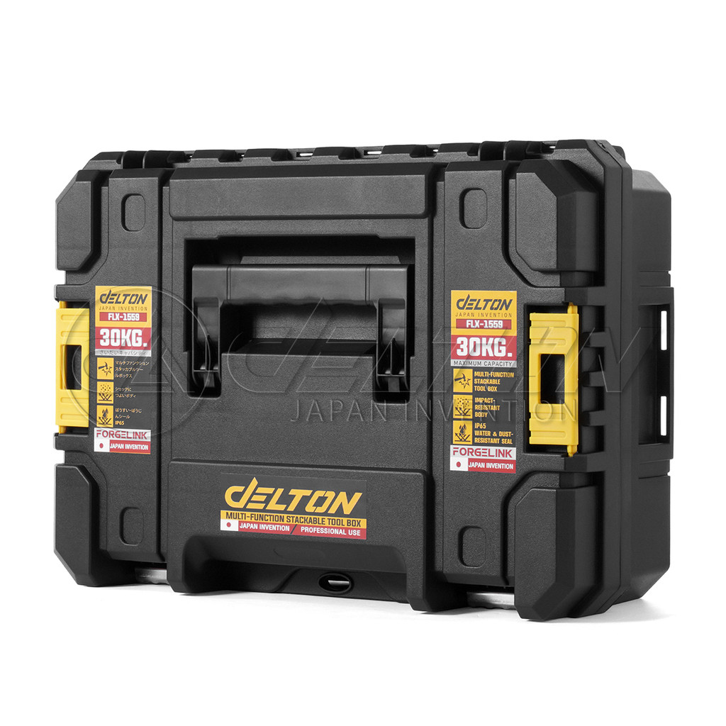 DELTON กล่องเครื่องมือช่าง แบบพกพา Multi-Function Tool Box FORGELINK รุ่น FLX-1559 กันกระแทก วาง ...