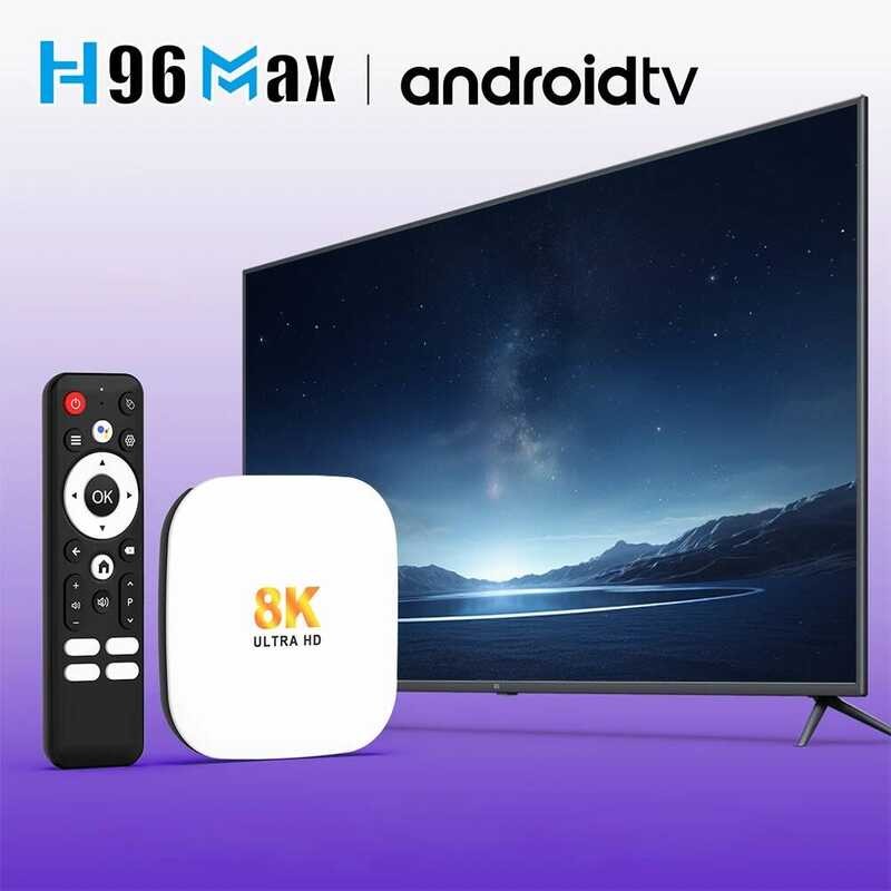 กล่องทีวีh96 MAX M2 PLUS Android 14.0 Rk3528 Wifi6 Bt5.4 8K Voice ...