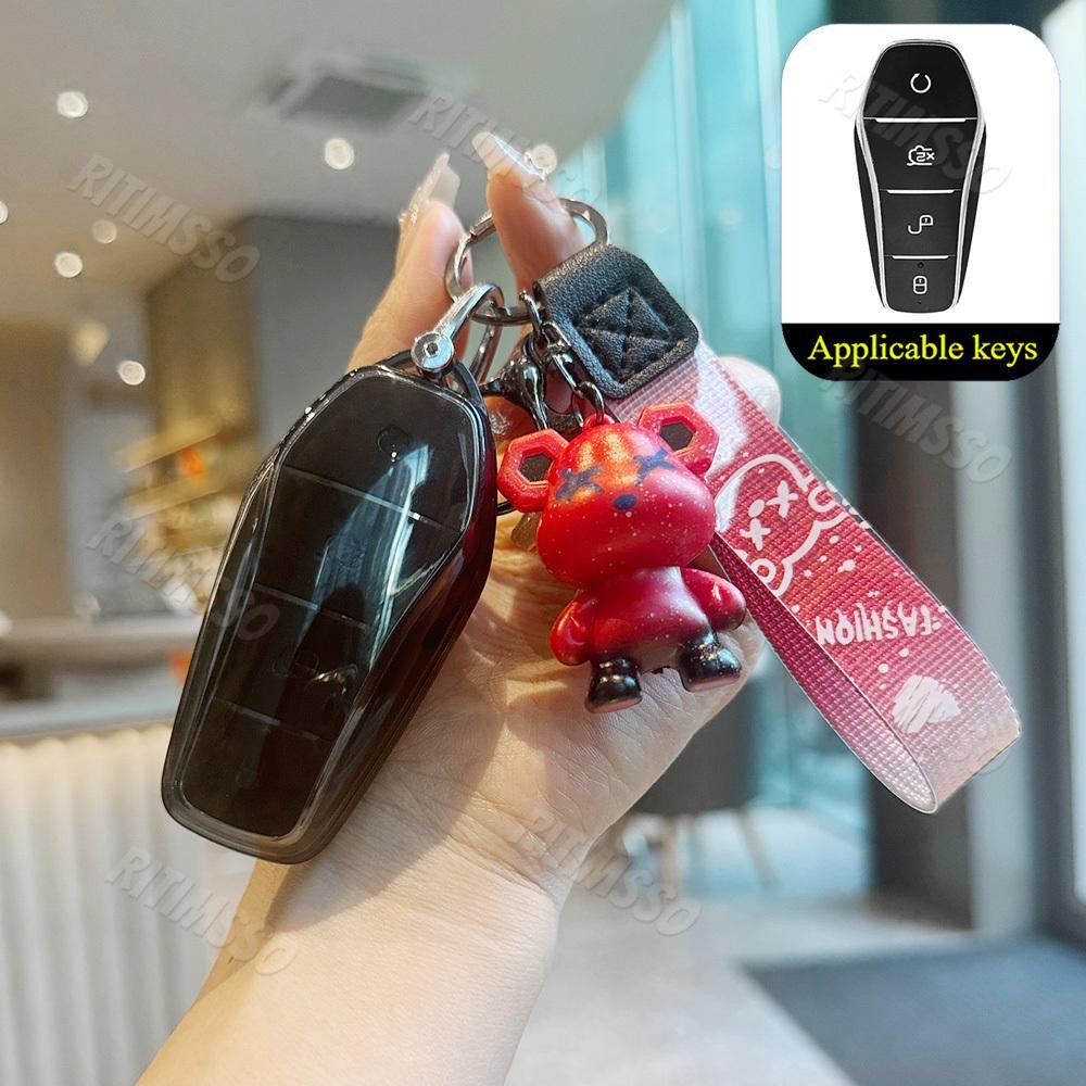 TPU รถ Remote Key กรณี Fit สําหรับ BYD เพลง/Plus ATTO 3 Dolphin Tang Dmi Han EV Qin หยวน Pro E9 ...
