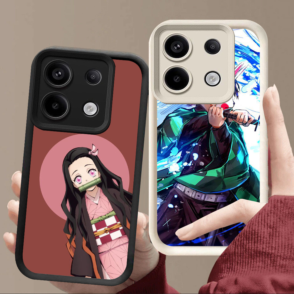 R63 Demon Slayer Casing สําหรับ Xiaomi POCO X6 M6 NEO Pro สีดําและสีขาว ...