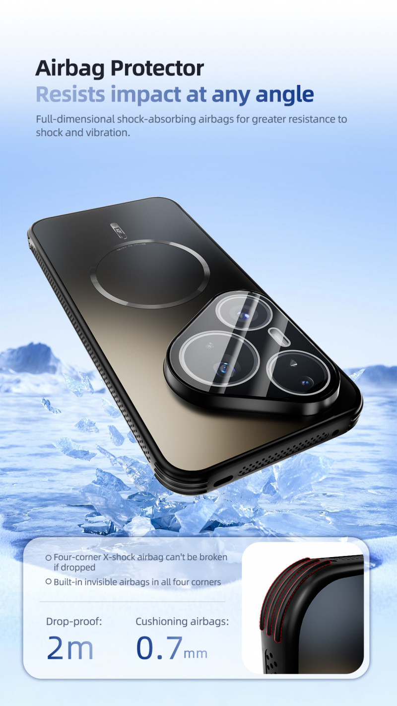 Luxury Matte Magnetic Wireless Charge Case สําหรับ Huawei Pura 80 Ultra ...