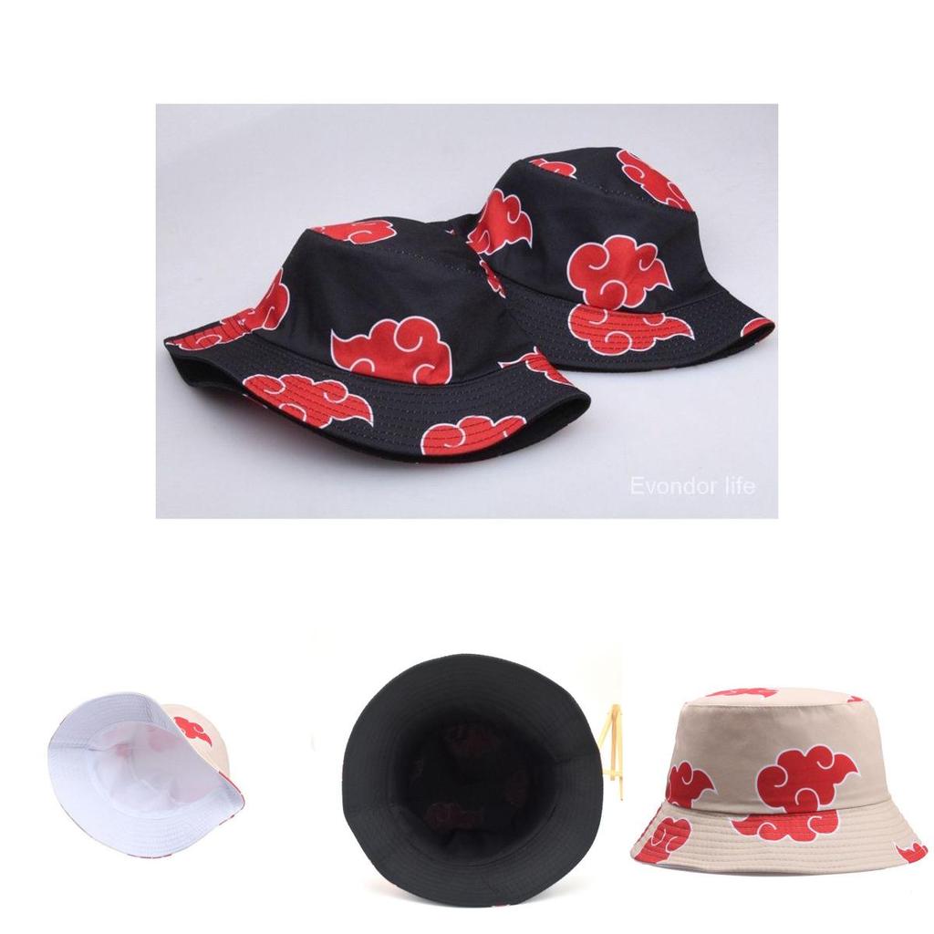 หมวก Naruto Akatsuki Bucket Hat พอดีและสวมใส่ง่าย สบายสำหรับทั้งผู้ชาย ...