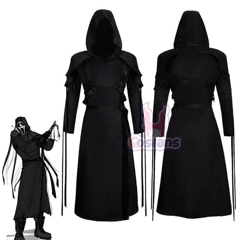 C The Ghost Face Cosplay C Game Dead Daylight Role Play Uniform ...