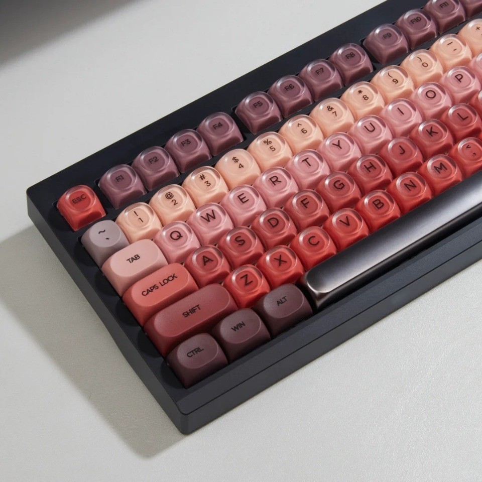 ลิปสติก Keycaps 132 คีย์ HOA โปรไฟล์ PC PBT Wooting Aula F75 RK100 ...