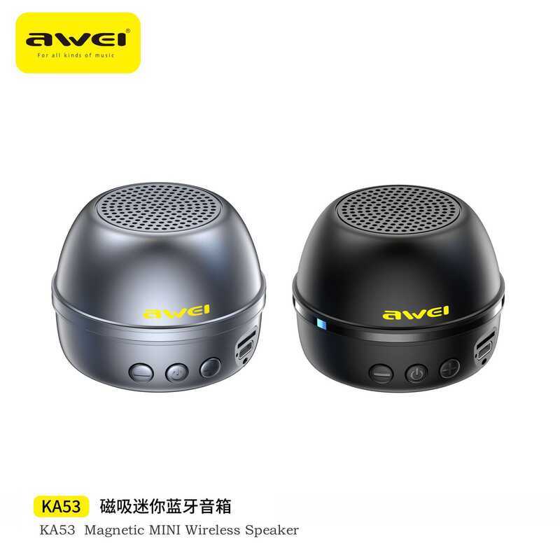 Awei Magnetic Mini Bluetooth Speaker Dual Machine เชื่อมต่อกัน 360 องศา ...