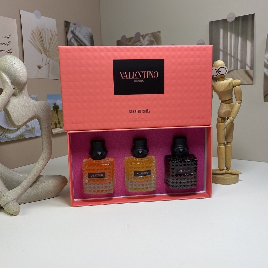 ส่วนลดแฟชั่นใน Straw Time Special/68 Valentino Perfume Medium Sample 30ml Three-Piece Red Box ...
