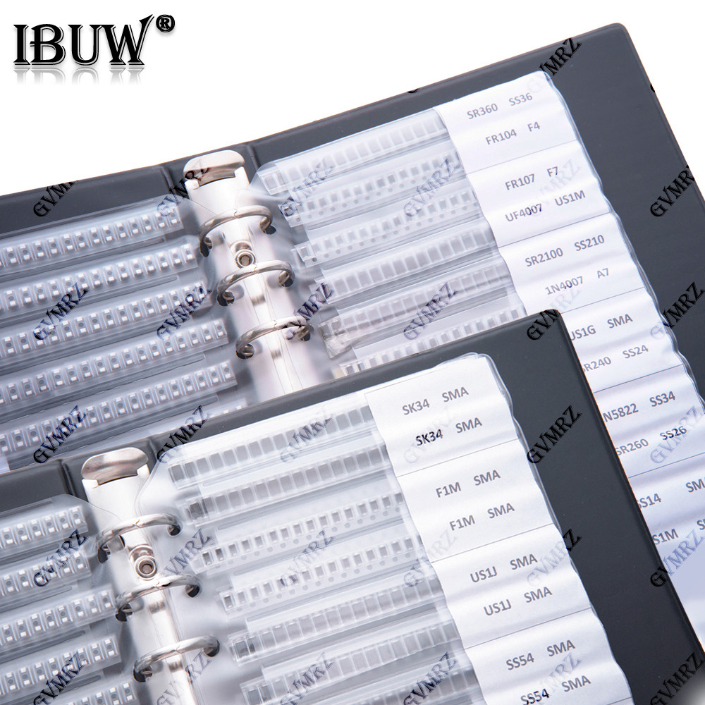 33 ค่า SMA Rectifier Diode Sample Book Assortment Kit SF18 1N5824 ...