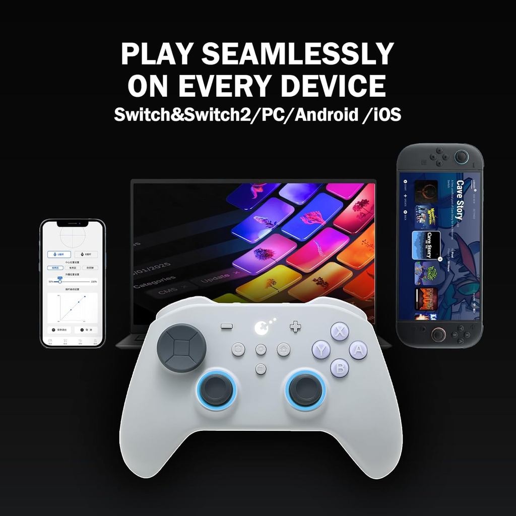 [ส่งด่วน] [Switch2] GuliKit NS69 TT MAX (Black / Gray) Bluetooth ...