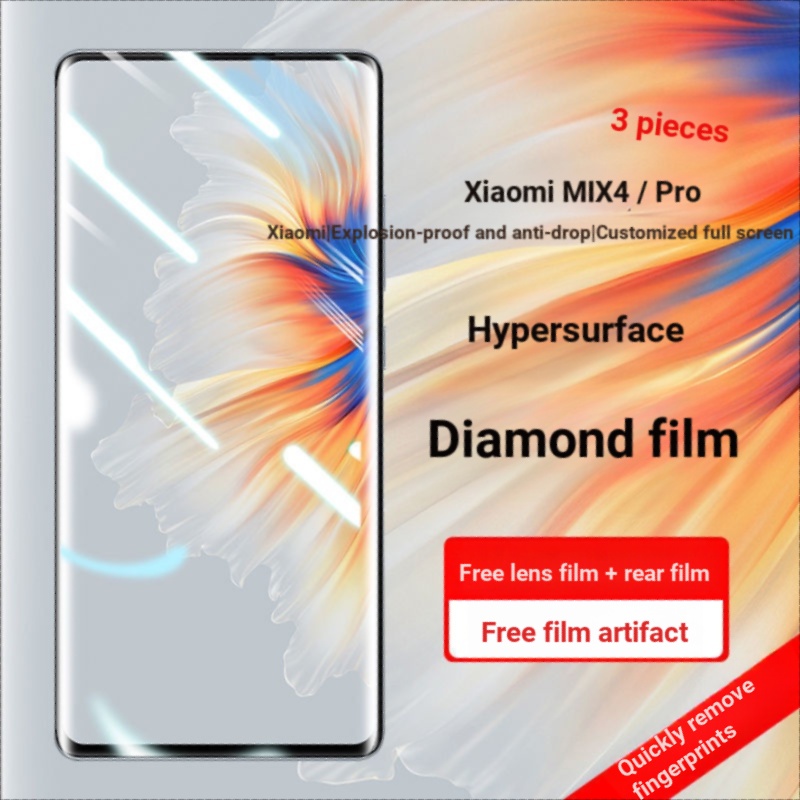 Xiaomi mix4 ฟิล์มนิรภัย Xiaomi CIVI เต็มจอ ครอบคลุม บางเฉียบ ใส 11/12pro ฟิล์มเพชร กันความเป็น ...