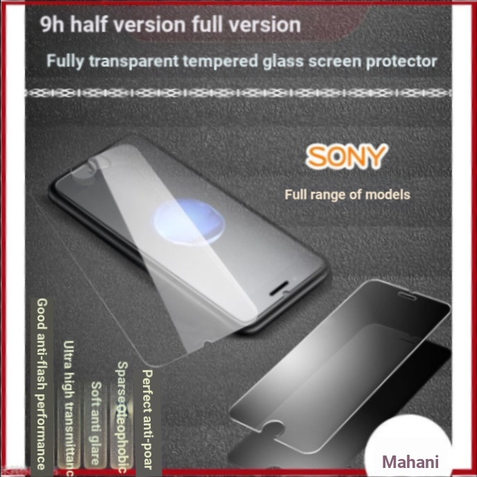((ไม่เต็มรุ่น) สติกเกอร์กระจกนิรภัย SONY Full Range 9H 10 PLUS L2 L3 XA1 ZA2 XPERIA XZ XZ1 ...