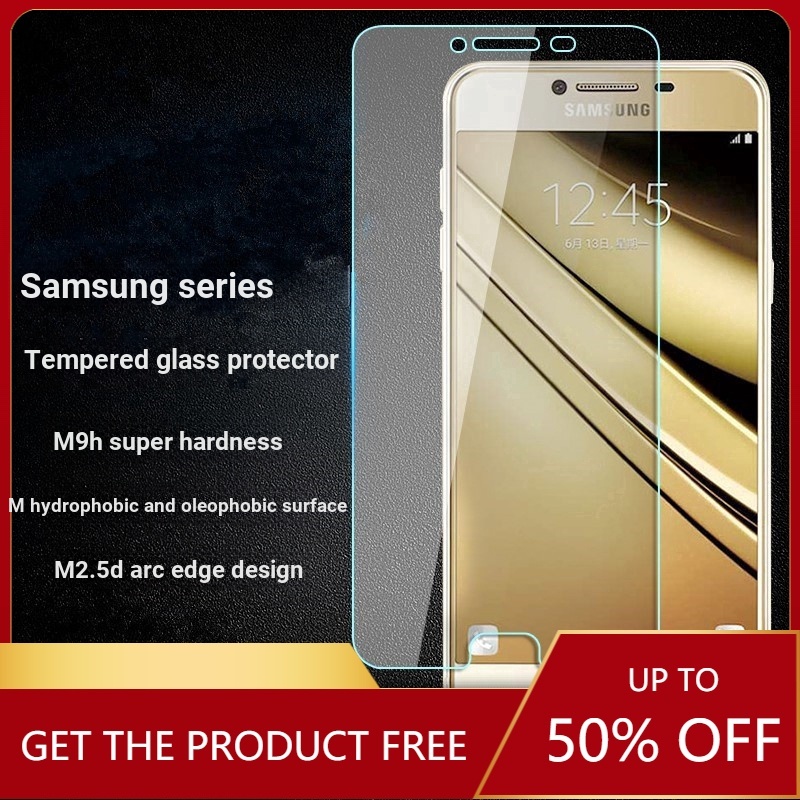 Samsung A5 A6 A7 A8 Star 2016 2017 2018 C9 Pro Glass Protector A3 สติก ...