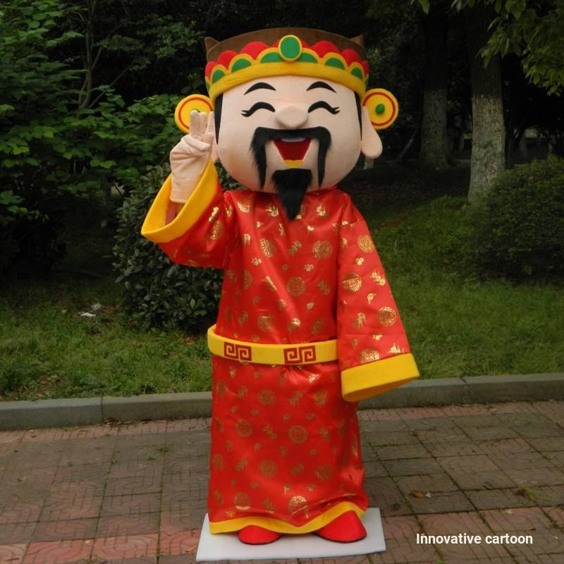เครื่องแต่งกายตุ๊กตาการ์ตูน God of Wealth Fu Lu Shou Xi Cai Flyer ...