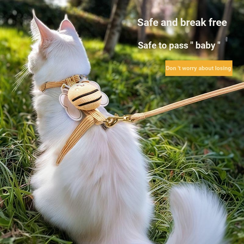 Cat Traction Rope Anti-breakaway Outing Dedicated I-Shaped Small Milk ...