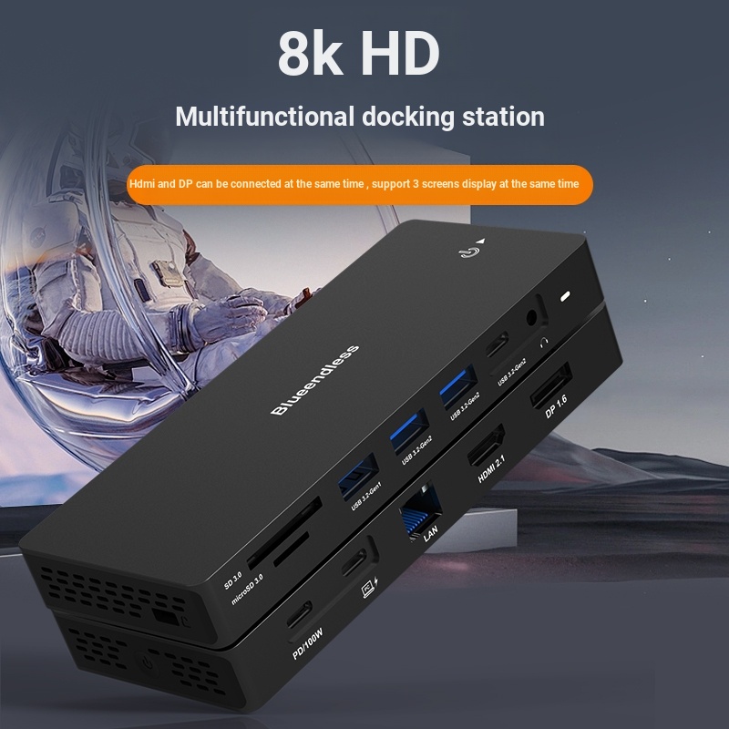 Lanshuo 8k 30hz Docking Station type-c Multi-Screen Abnormal Display ...