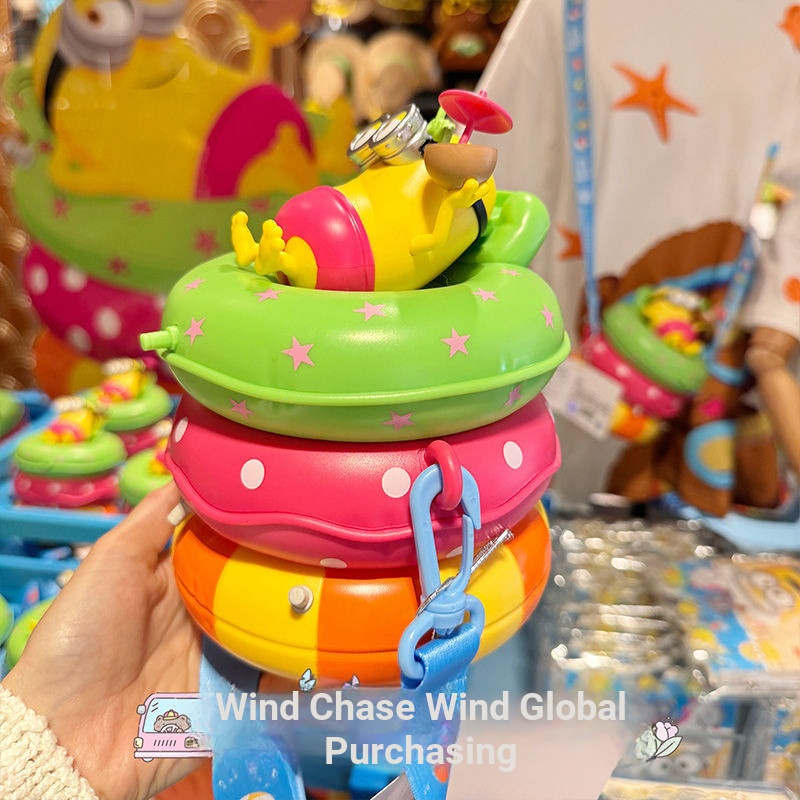 สตูดิโอสากล Daigou Minions Summer Carnival Series แหวนว่ายน้ําถ้วยฟาง ...