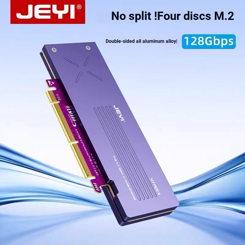 X4X4 การ์ดอาร์เรย์ PCIE4.0 X8x16 ถึง M2 Solid State Drive nvme สี่-Disk ขยาย RAID การ์ด M.2 อะแด ...