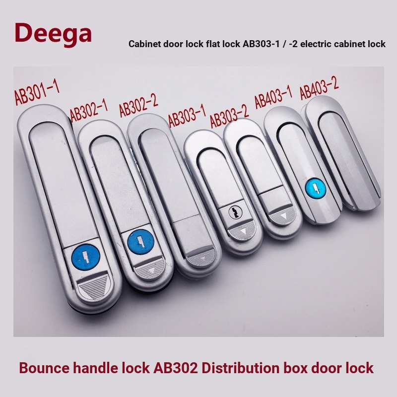 Bounce Type Handle Lock AB302 กล่องกระจายแชสซีล็อคประตูล็อคแบน AB303-1 ...