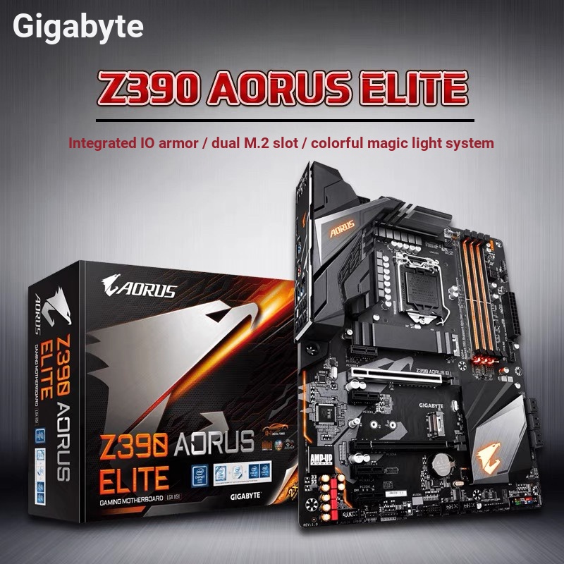 สินค้าคงคลัง เมนบอร์ด Gigabyte/Gigabyte Z390 AORUS ELITE รองรับ i9 ...