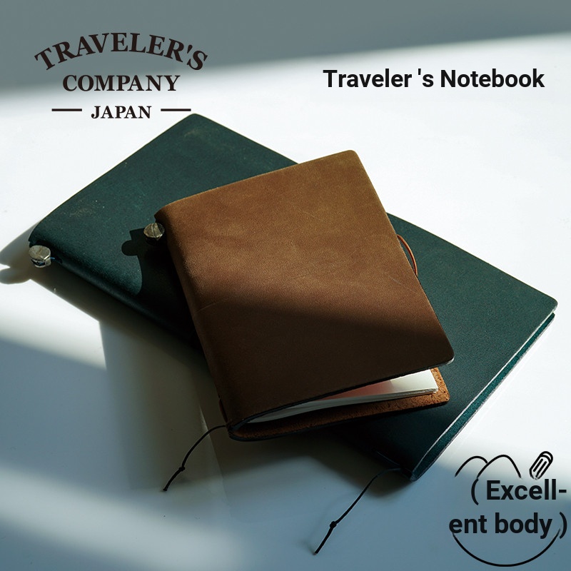 Notebook Japan midori Traveler Handbook TRC Cowhide Notebook โน๊ตบุ๊ค ...