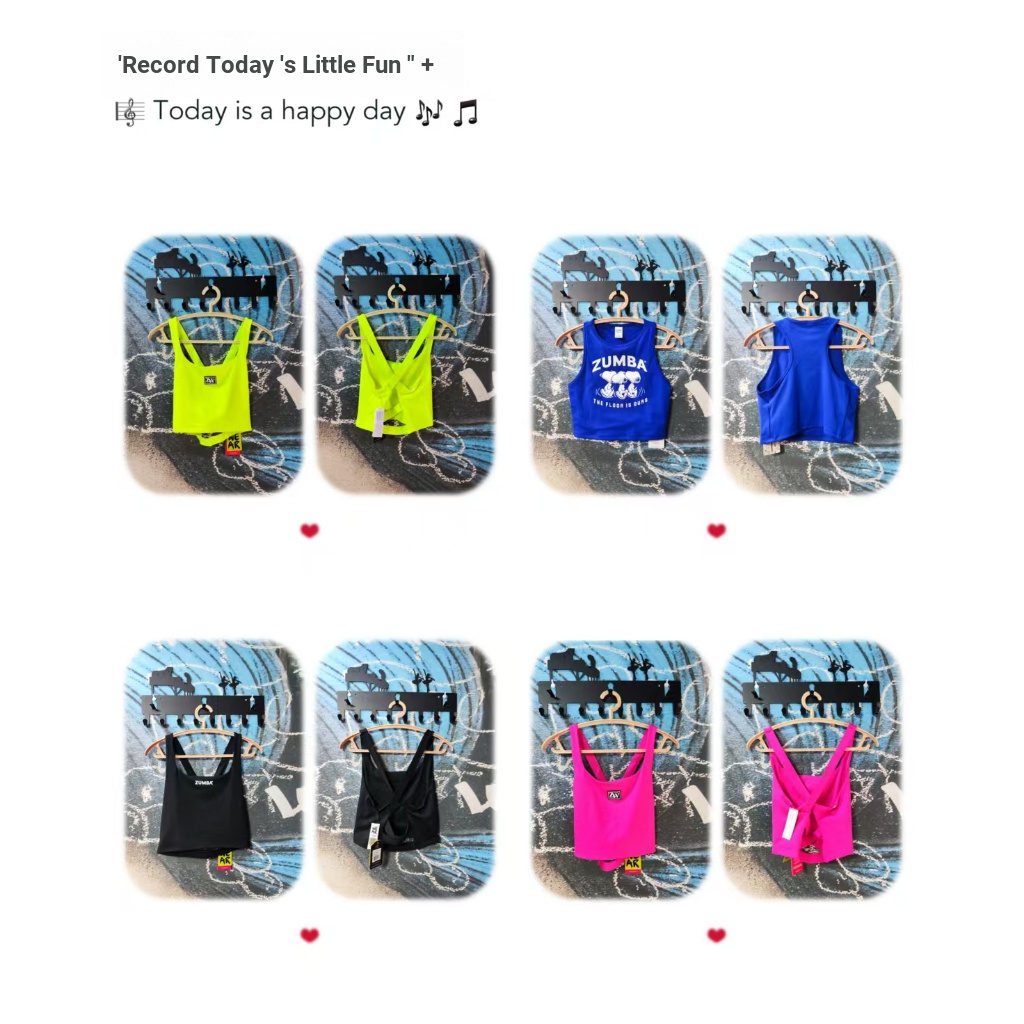 Zumba2025 Zumba Beauty Back Double-Layer Chest Pad Royal Blue กีฬาฟิต ...