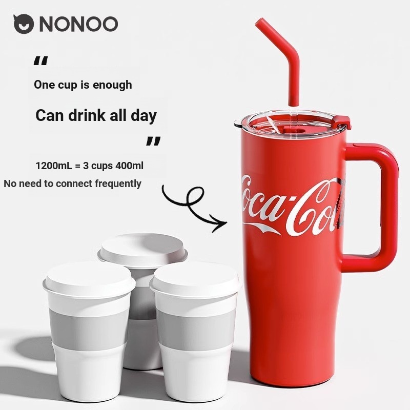 COCACOLA1200ML Icemaster Cup NUNO Coca-Cola Big Mac Thermos Cup ความจุ ...