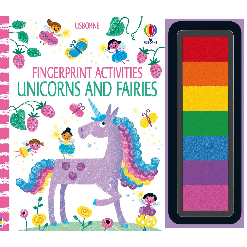 SG LOCAL Usborne กิจกรรมลายนิ้วมือ Unicorns Fairies เด็กเด็กวัยหัดเดิน ...