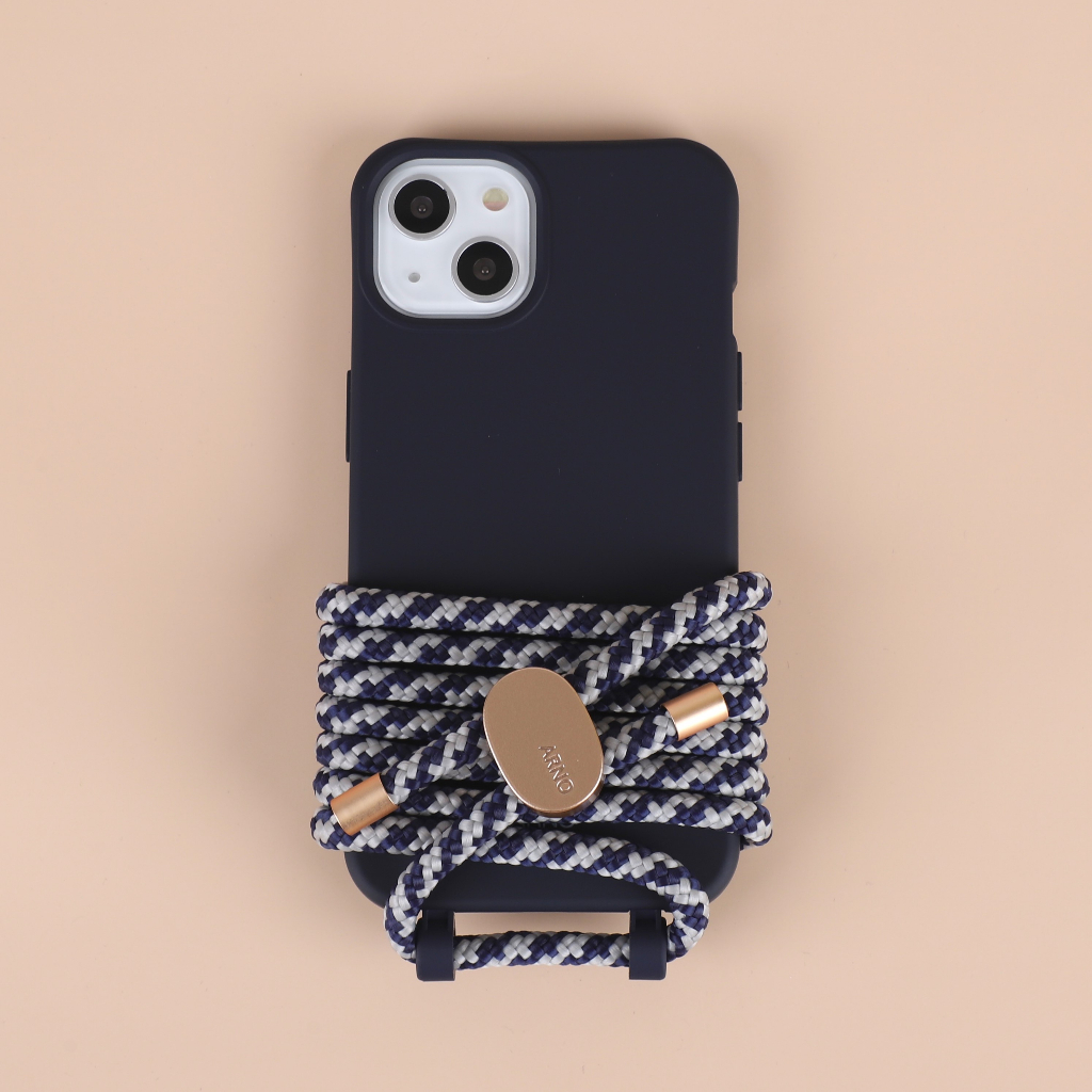 ARNO M2 สายโทรศัพท ์ 'Deep Navy' ( ยาว / เคส + สายรัด ) | Shopee Thailand