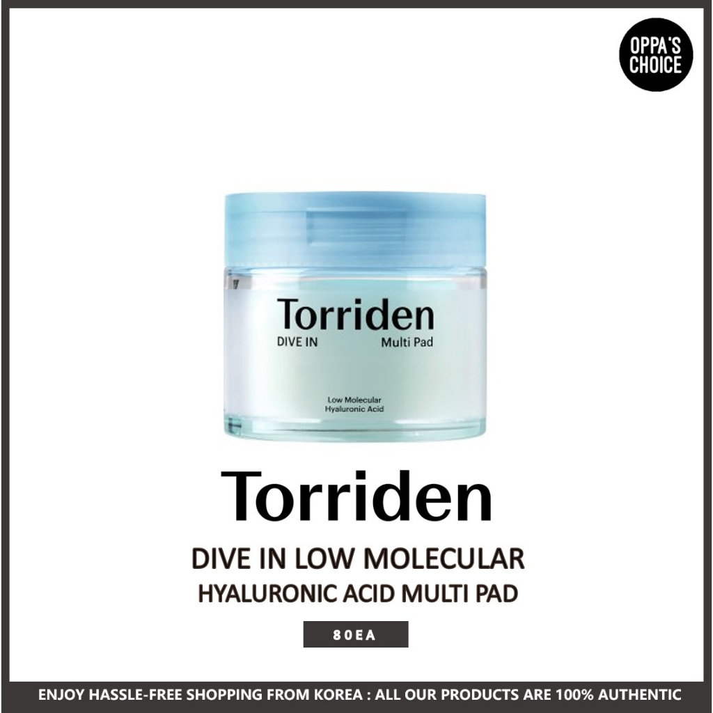 TORRIDEN DIVE IN LOW MOLECULAR HYALURONIC ACID MULTI PAD 80EA | Shopee ...