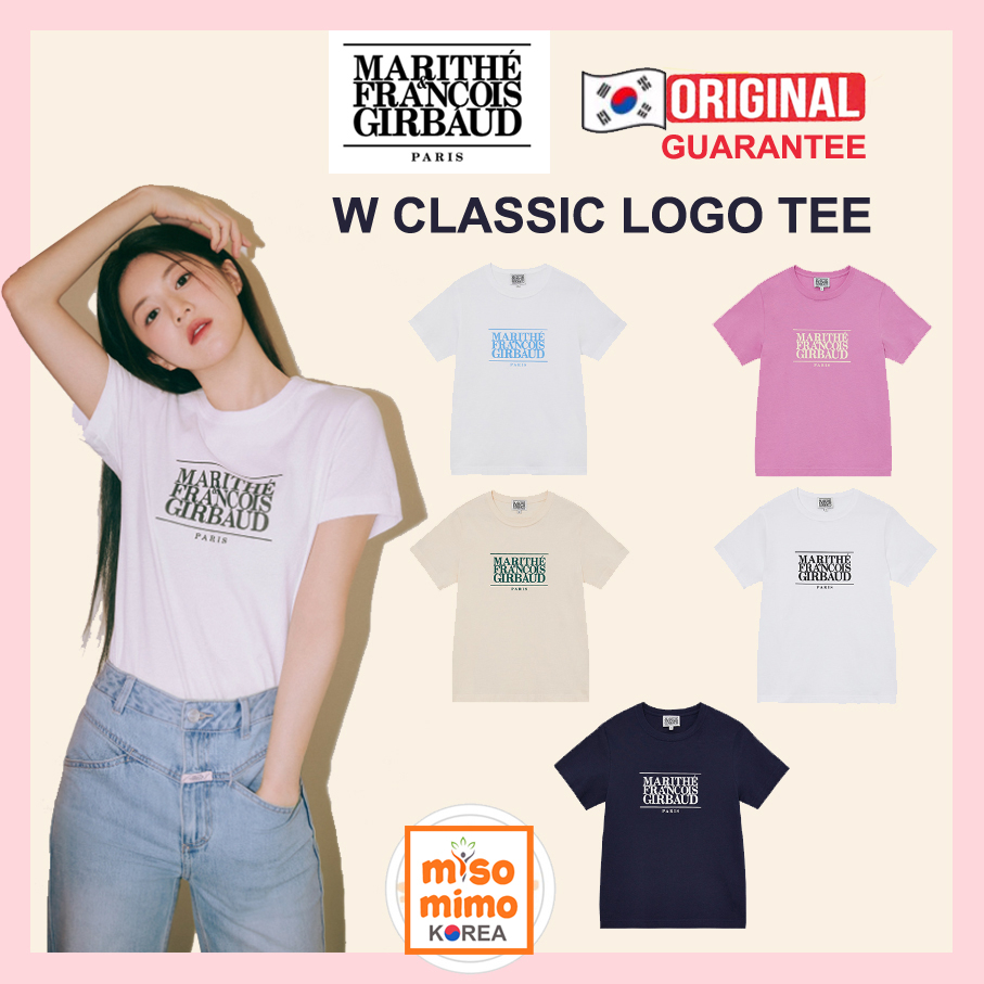 ️แท้ / พร้อมส่ง ️ MARITHE W Classic Logo Tee T Shirt 100% Authentic | Shopee Thailand