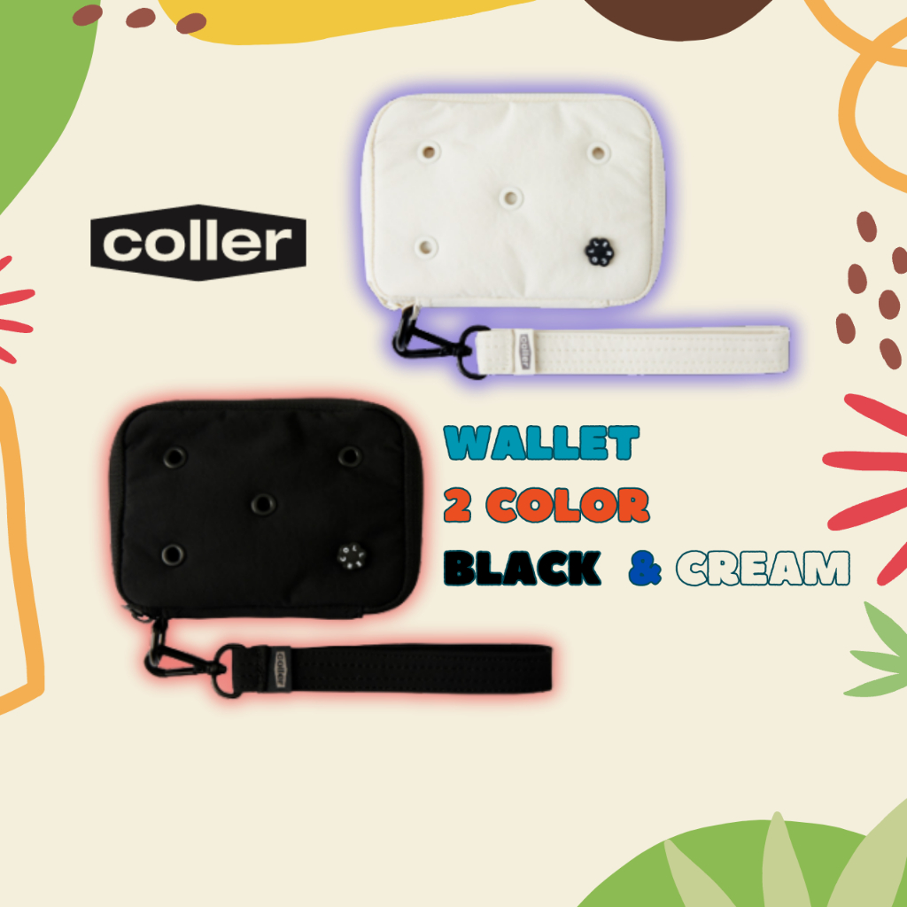 [LINE Friends X COLLER] กระเป๋าสตางค์ 2 สี / ดํา / IVORY /coller ...